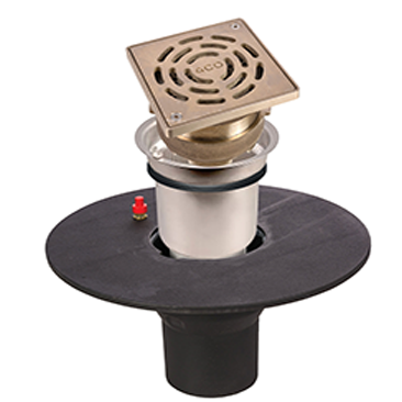 ACO TotalFlow cast iron floor gully set 169mm dia.