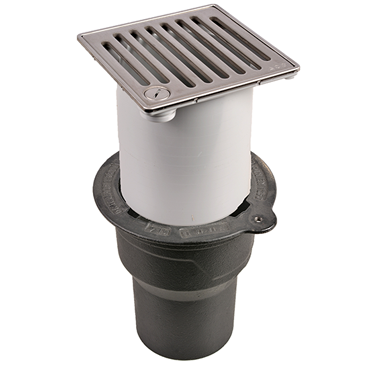 ACO TotalFlow cast iron floor gully set 149x149mm