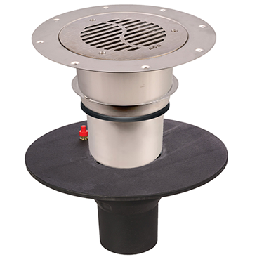 ACO TotalFlow cast iron floor gully set 157mm dia.